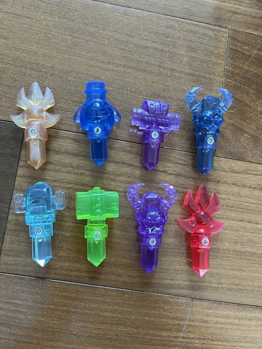 Skylander Crystals Trap Team, Lot Of 8 Crystals, fire, water, magic ...
