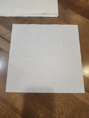 32-Stack Cream Color/Off-White Fabric Squares Unused For Crafting Or ...