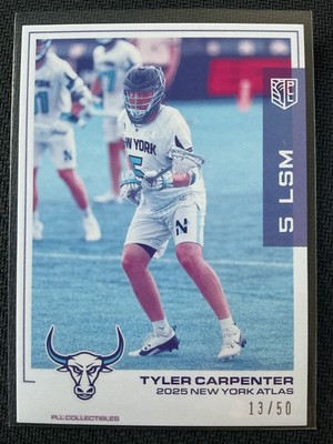 Tyler Carpenter 2025 Premier Lacrosse League PLL Spasm Parallel Card ...