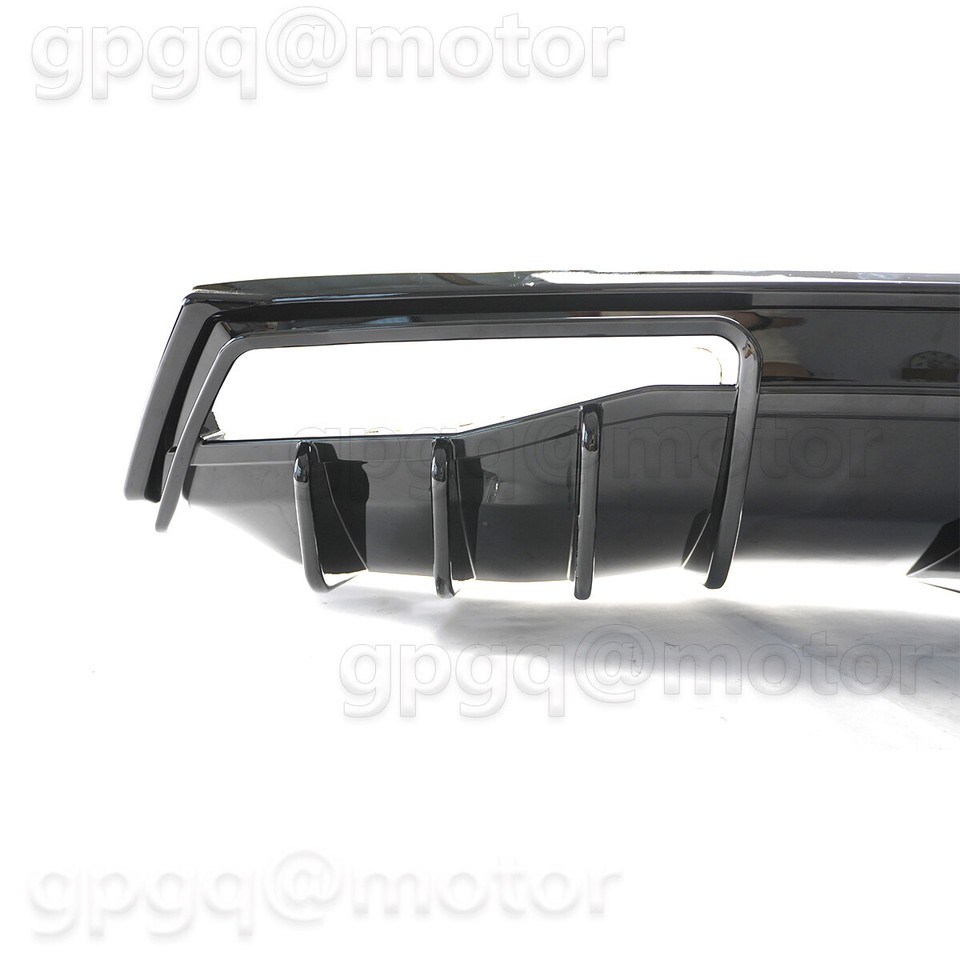 For Corvette C8 Z51 2020-2025 Gloss Black V3 Add-On Rear Bumper ...