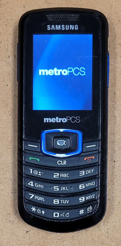Samsung Stunt SCH-R100 - Black and Blue ( MetroPCS ) Very Rare CDMA ...