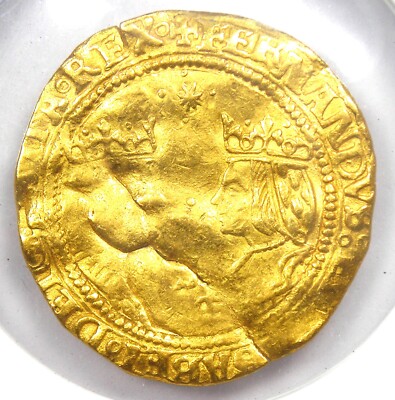 1476-1516 Spain Gold Ferdinand V & Isabel I 2 Excelentes Coin 2E - NGC ...