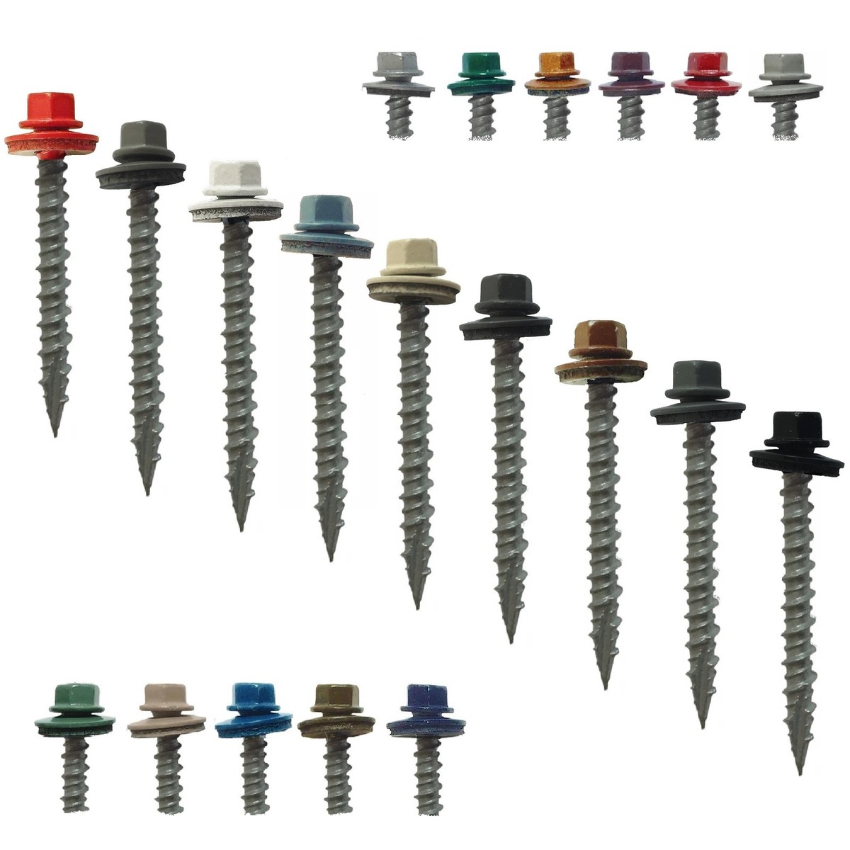 Fabral Metal Screws Metal Roofing Screws White 14 Metal Roofing