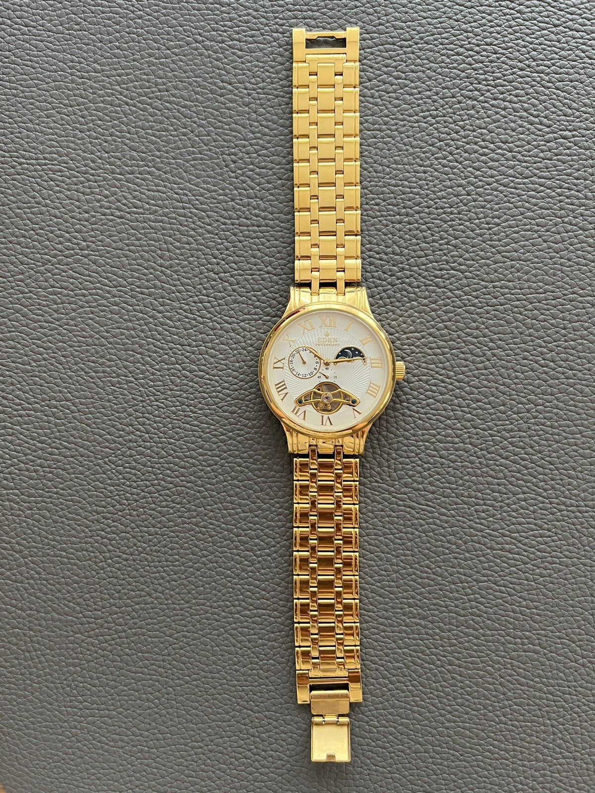 Eden Switzerland Armbanduhr Swiss Made Vergoldete Schweizer Uhr Eden ...