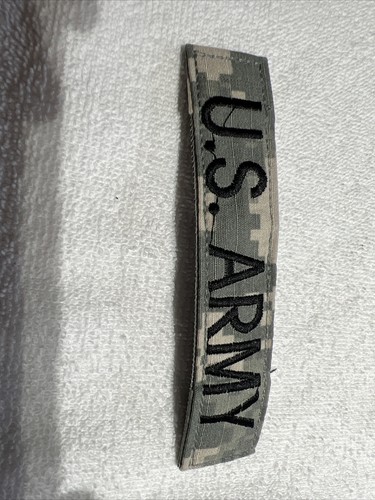 1 Vintage US Army Branch Tape Military Uniform Patch Name Tab Insignia ...