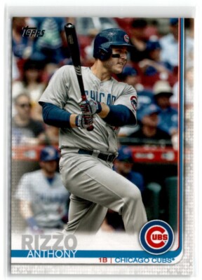 2019 Topps Series 2 Advanced Stats Anthony Rizzo 016/150 #596 Chicago ...