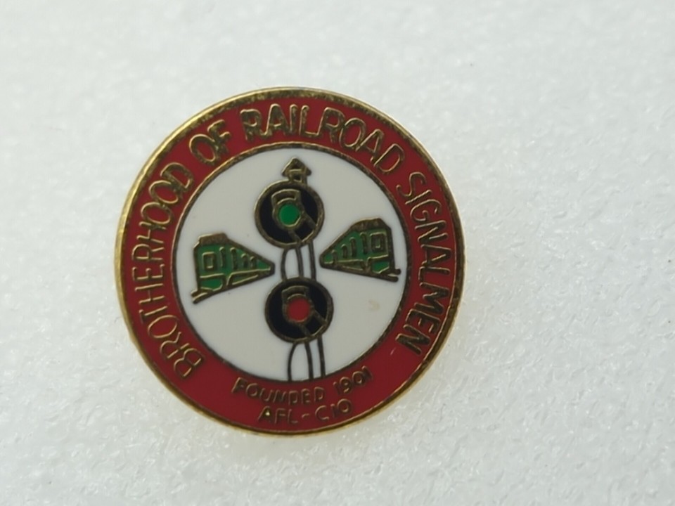 Vintage Railroad Brotherhood Of Railroad Signal Men Lapel Pin | eBay