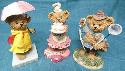 Kuddles Korner Bears April May June 11832 Home Interiors Lot of 3 | eBay