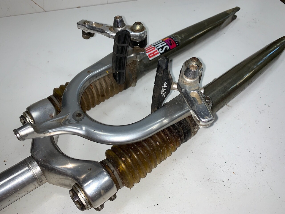 1994 Rock Shox SL Titanium Fork 26 Inch Cantilever 1 ⅛ AND Pump | eBay