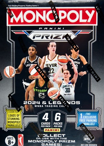 2024 Panini Monopoly Prizm WNBA Trading Cards, Blaster Box, Factory ...