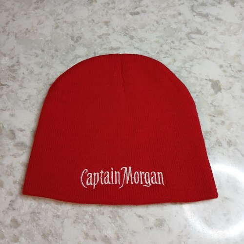 Captain Morgan Spiced Rum Winter Hat Skull Cap Beanie Drink up Smooth ...