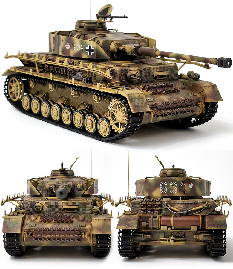 Academy 1/35 German Panzer IV Aust.H "Ver Late" Tank Plastic Model Kit ...
