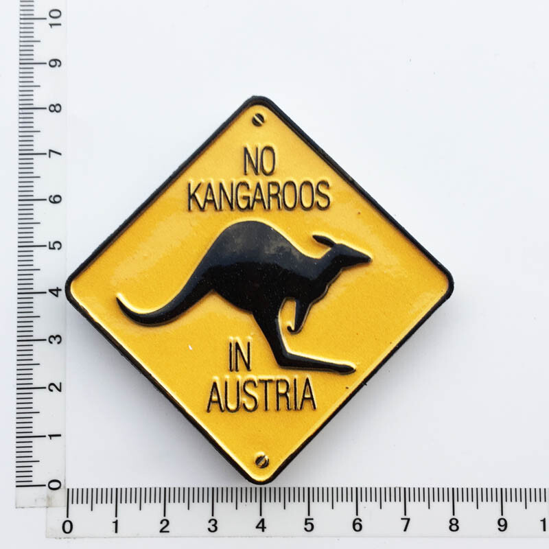 "Not Australia" Austria Travel Commemorate Craft Kangaroo Fridge ...