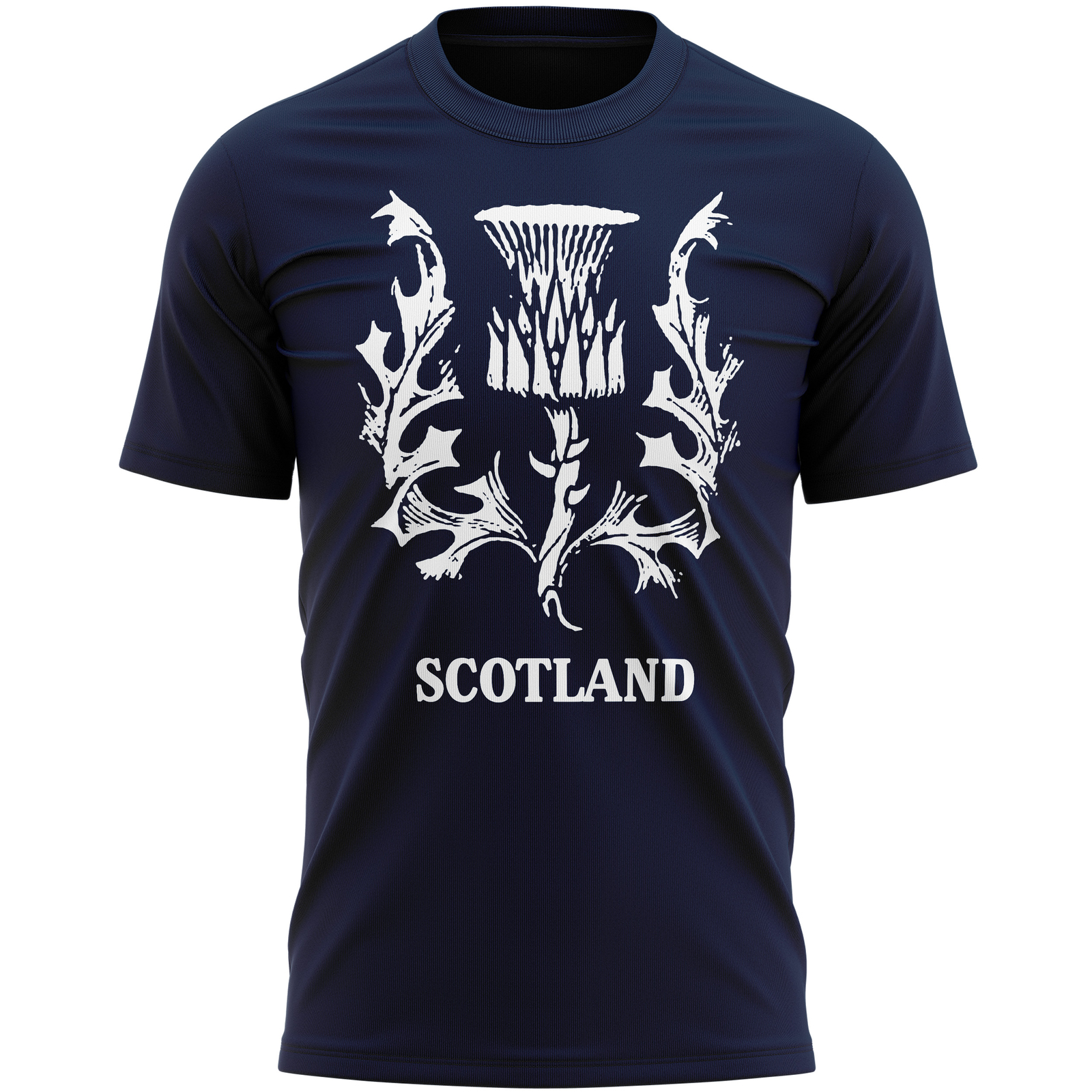 Scotland Thistle Badge T Shirt Mens Gift Rugby Him Scotlands Scottish ...