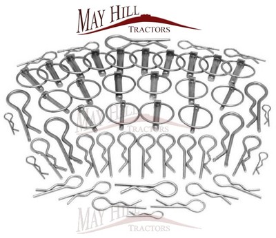 Tractor, Plant, Digger Linch Pin & Grip Clip 50pc Assorted Pack - #1861 ...