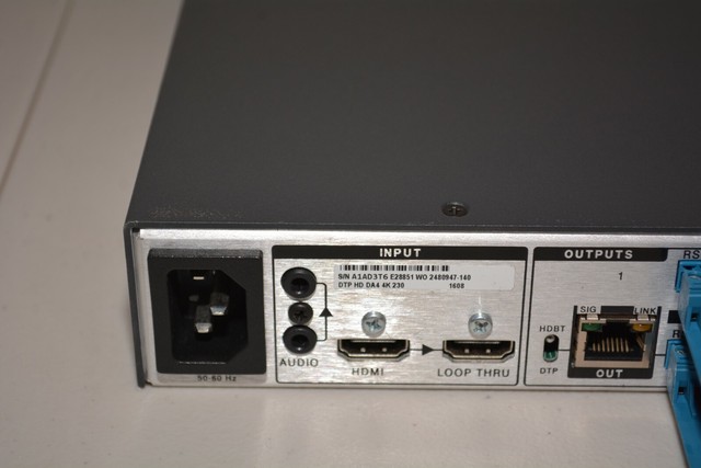 Extron DTP HD DA4 4K 230 45.6W Distribution Amplifier - Gray (60-1437 ...