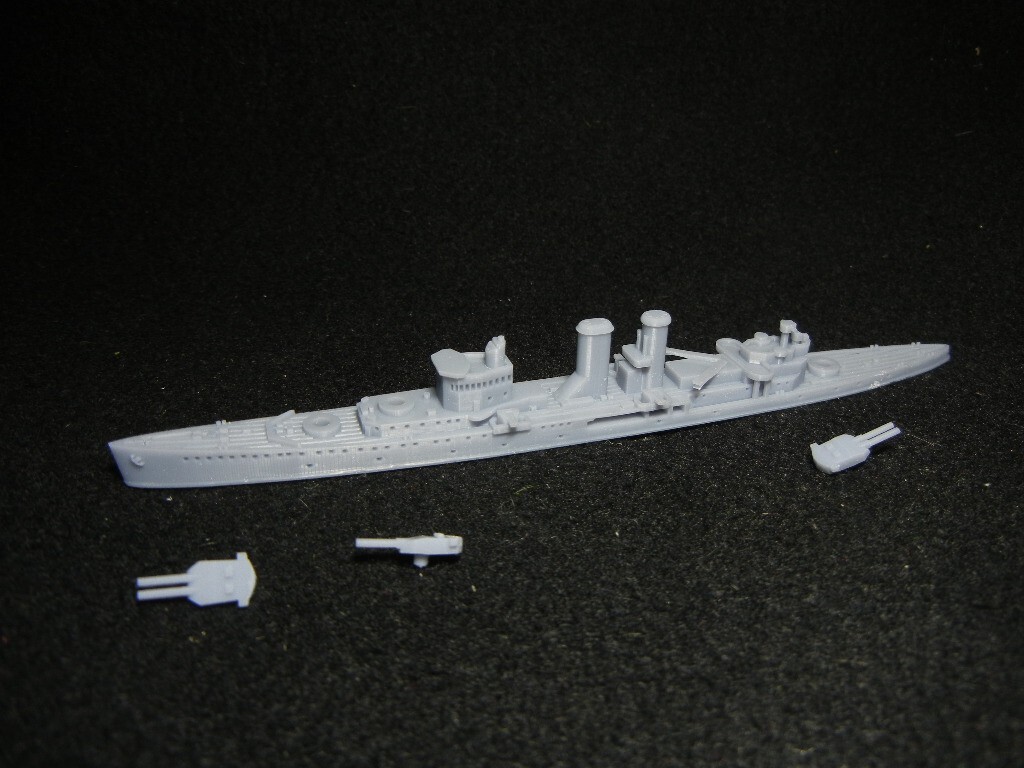 1/700 British HMS Exeter heavy cruiser – 3d printed model – Sistema de ...