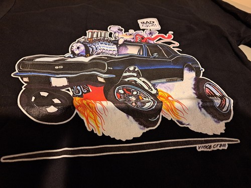HOT ROD RAT FINK CARTOON GASSER 67 CAMARO BAD RODENT! VINCE CRAIN MED ...