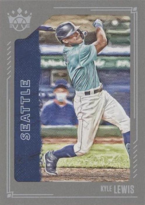 2021 Panini Diamond Kings - Short Print Kyle Lewis #158 Gray Framed for ...