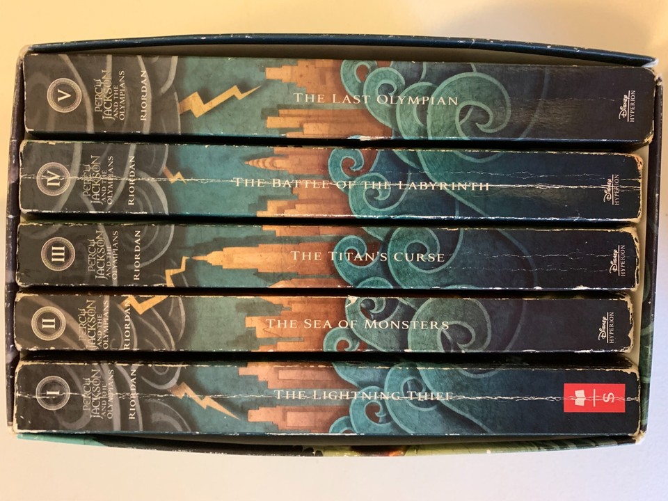 Percy Jackson and the Olympians 5 Book Boxed Box Set Paperback | eBay