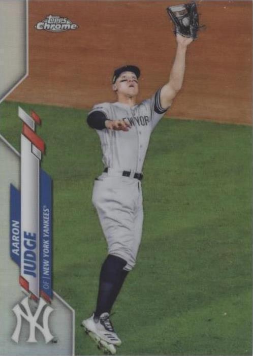 2020 Topps Chrome - Photo Variation Aaron Judge #50 Fielding for sale ...