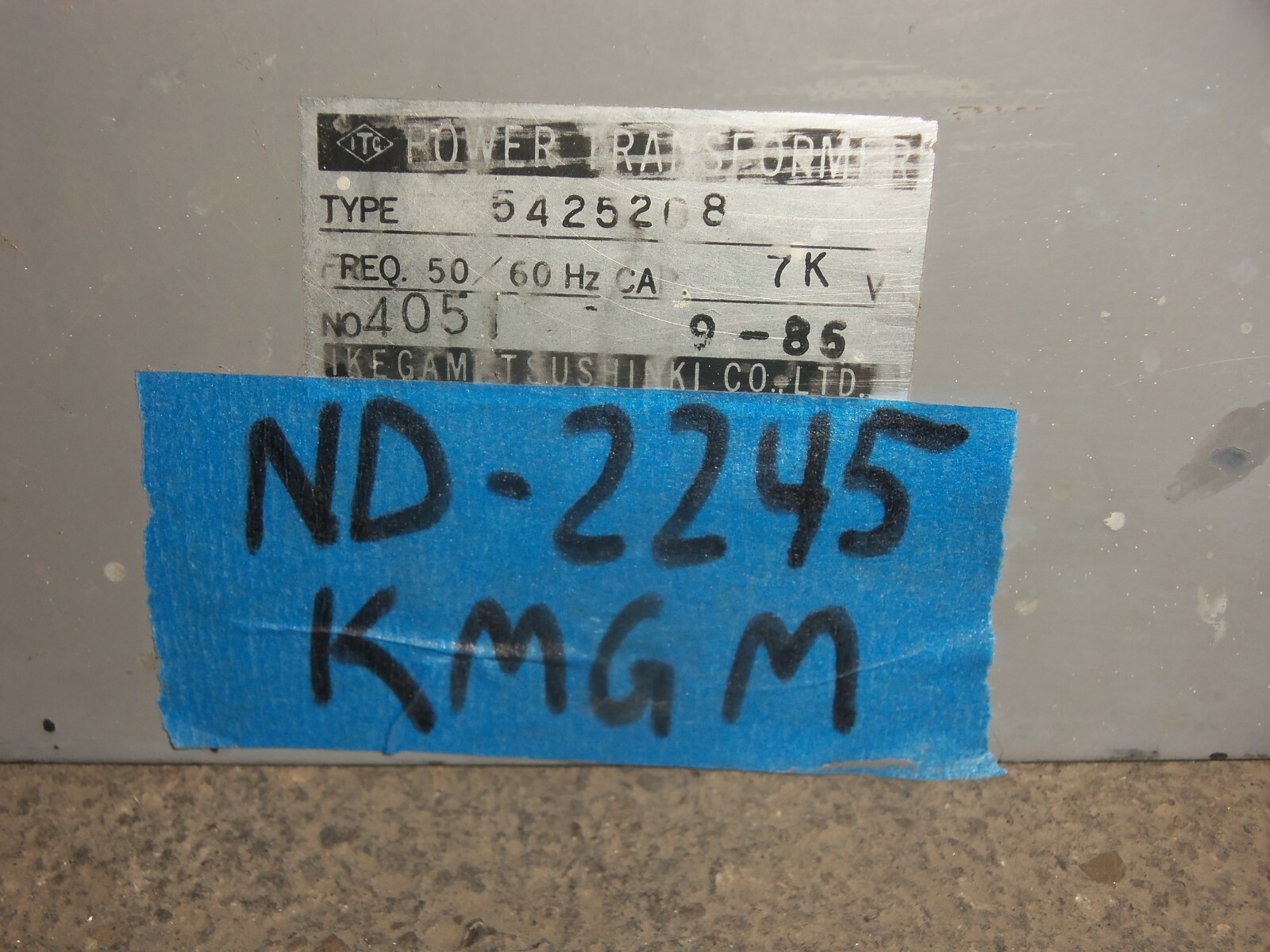 ITC 7kva Transformer 3 Phase 95v-240v Delta 105v 110v 115v 220v 200v ...