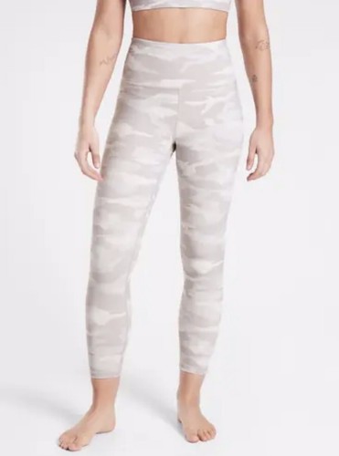 ATHLETA Elation Camo 7/8 Tight Yoga Workout Sz 1X #563650 Gray Taupe ...