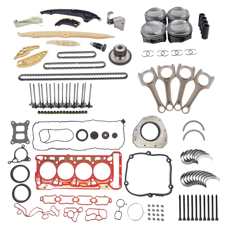 1.8T Engine Rebuild Kit For Audi VW A3 A4 Jetta GTI CJS CJE CPRA CPKA ...