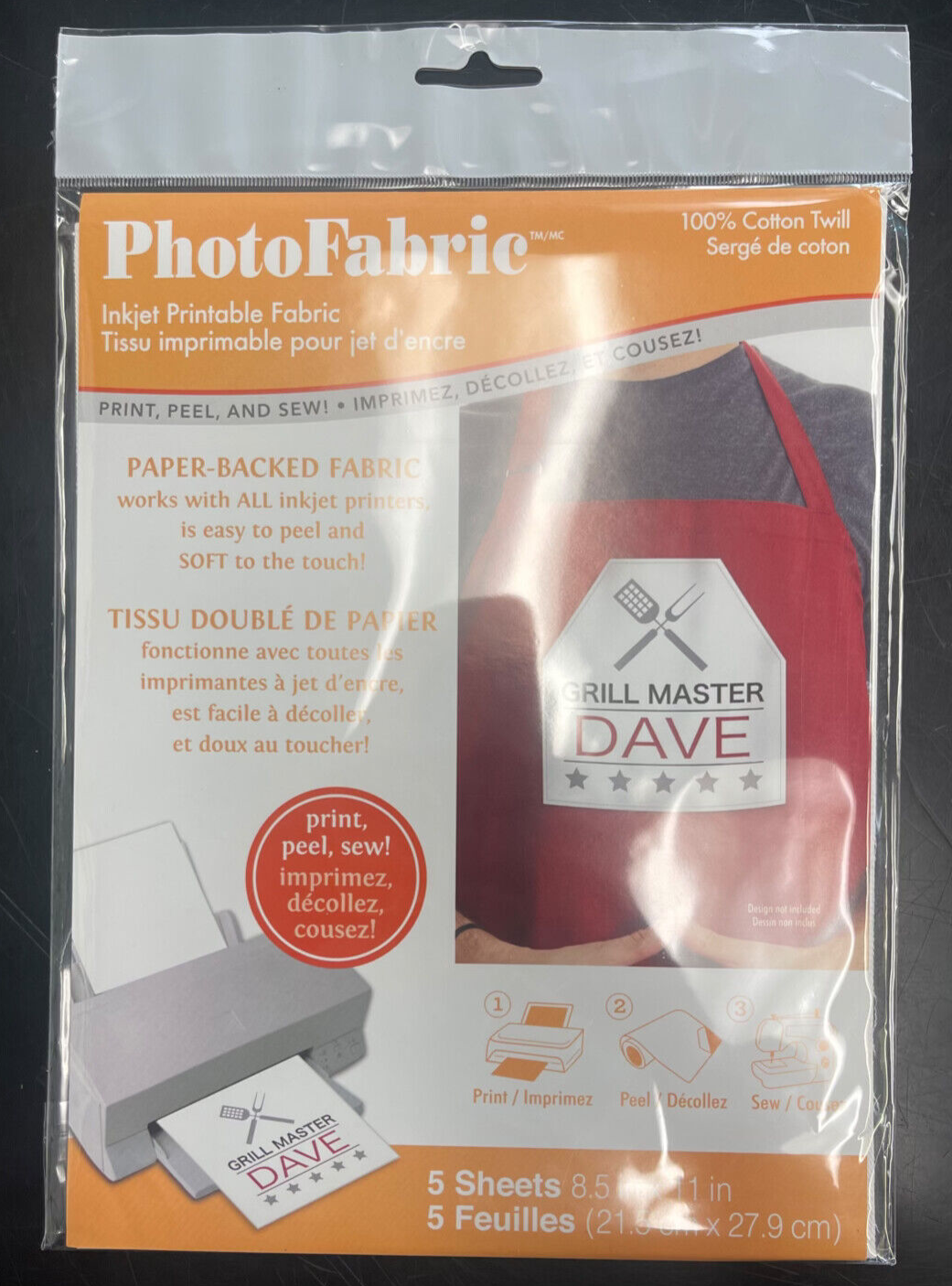 Blumenthal Craft Crafter's Images Inkjet Photo Fabric 100 Cotton Twill ...