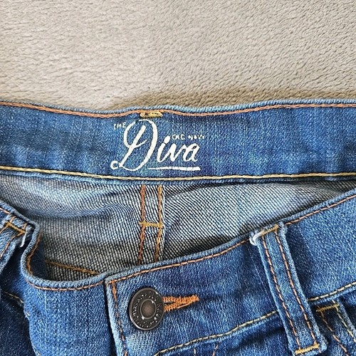 Old Navy Diva Jeans Womens 4 Short Blue Original Fit Mid Rise Normcore ...
