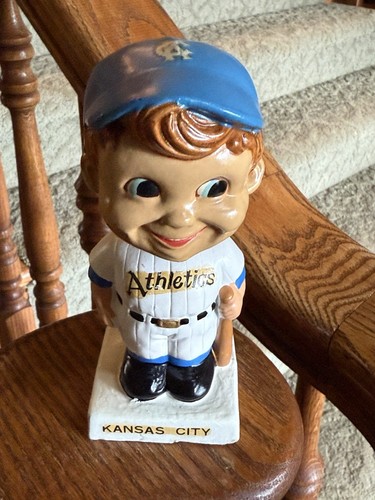 Kansas City Athletics 1960s Vintage Bobblehead Nodder White Base Made ...