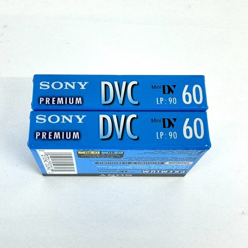 Lot Of 2 Sony Mini DV Digital Video Cassette DVC 60min Premium Tapes ...