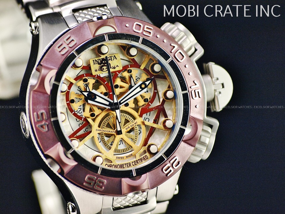 Rare Invicta Mens Subaqua Noma V COSC Swiss Made ETA 251.233 Chrono 27J ...