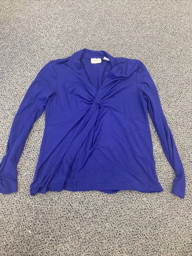 ECI New York Women Long Sleeve Blouse Top Shirt Size XL X-Large Purple ...