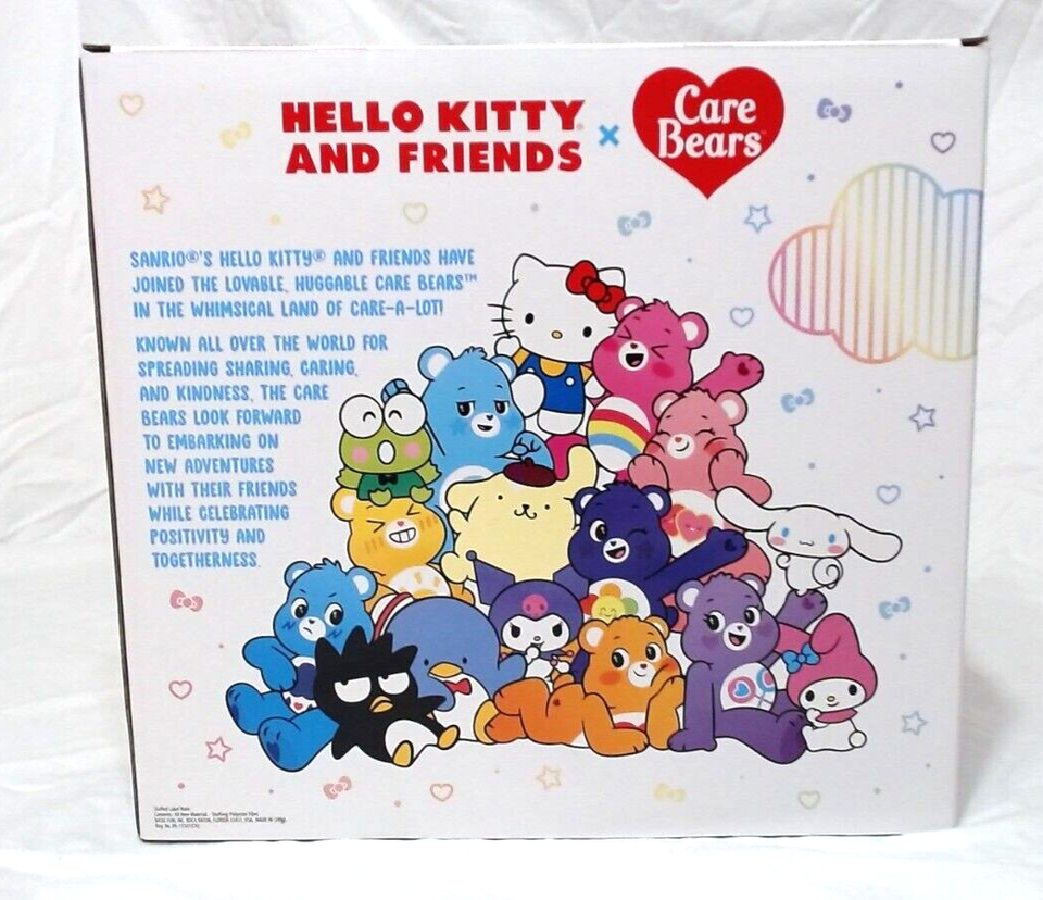 SANRIO HELLO KITTY & FRIENDS CHEER CARE BEAR SET, 10-1/2" NIB 2023 ...
