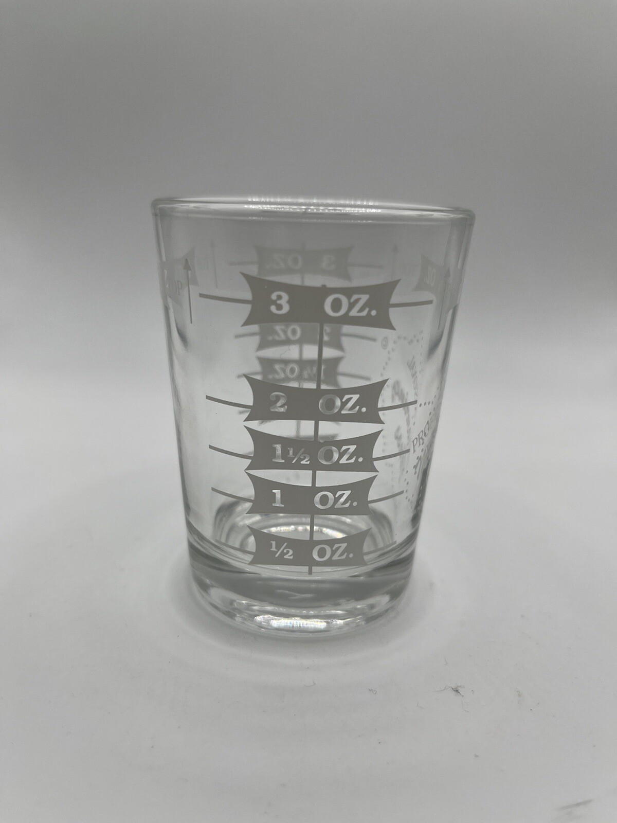 LIBBEY No. 5134-1124N Clear Measuring Glass (4oz to brim) H- 3 1/8", T ...