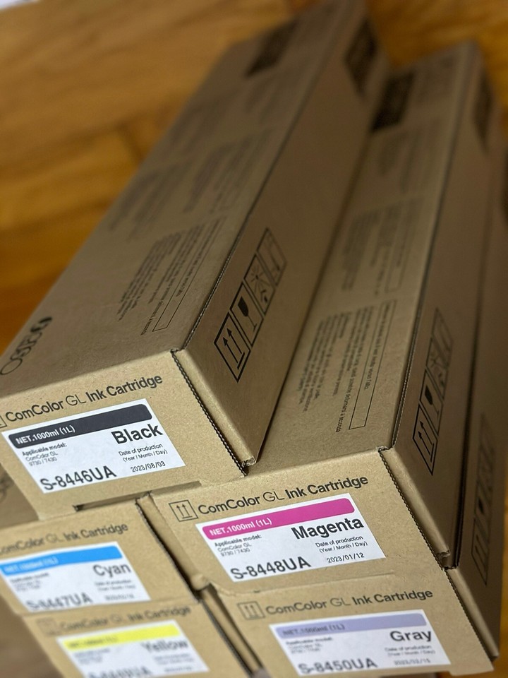 Full Set ComColor GL Ink Cartridges for Riso Comcolor GL 9730/7430 ...