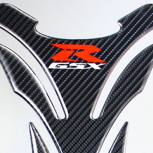 Real Carbon Fiber Tank Pad+8" 3D Logo+2-Tone GSXR Gixxer Sticker Kit ...