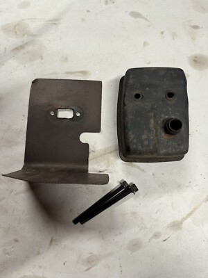 OEM RedMax HB250 Blower Muffler Exhaust W/ Shield & Bolts | eBay