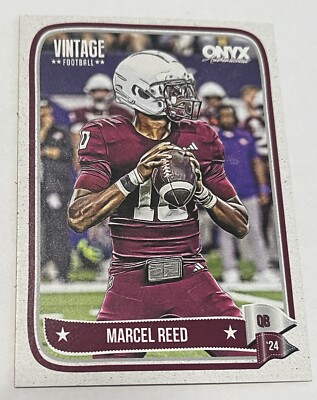 2024 Onyx Vintage Marcel Reed Base Rookie Card RC Texas A&M Aggies | eBay