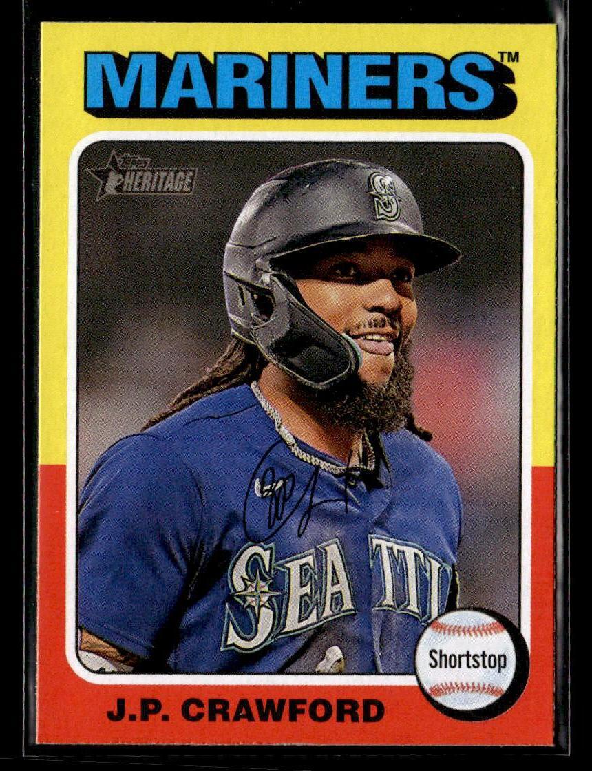 2024 Topps Heritage #94 J.P. Crawford SP SHORT PRINT CARD Seattle ...