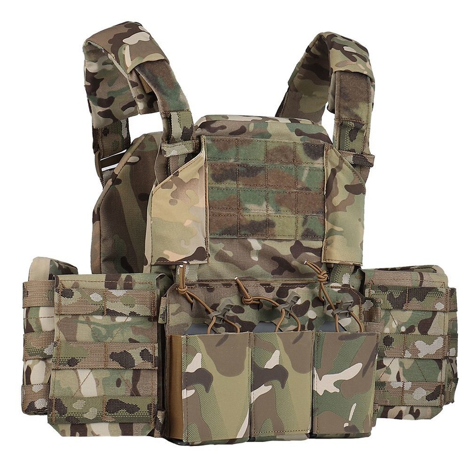 Tactical HSP THORAX Plate Carrier Front&Rear Bag MOLLE Hunting Vest Set ...