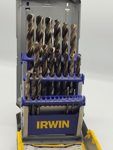 H55 IRWIN Drill Bit Set, High-Speed Steel, 29-Piece (3018005) Heavily ...