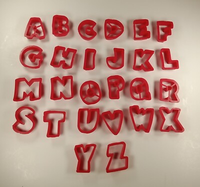 Jello Jell-O Jigglers 26 Alphabet ABCs Letter Molds Plastic Cookie ...