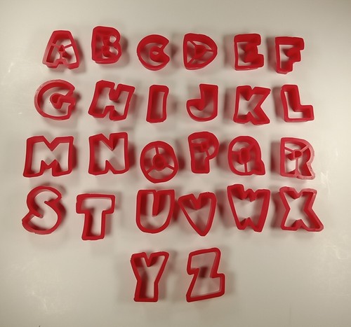 Jello Jell-O Jigglers 26 Alphabet ABCs Letter Molds Plastic Cookie ...