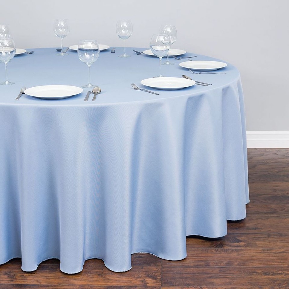 LinenTablecloth 108 in. Round Polyester Tablecloths, 33 Colors! | eBay