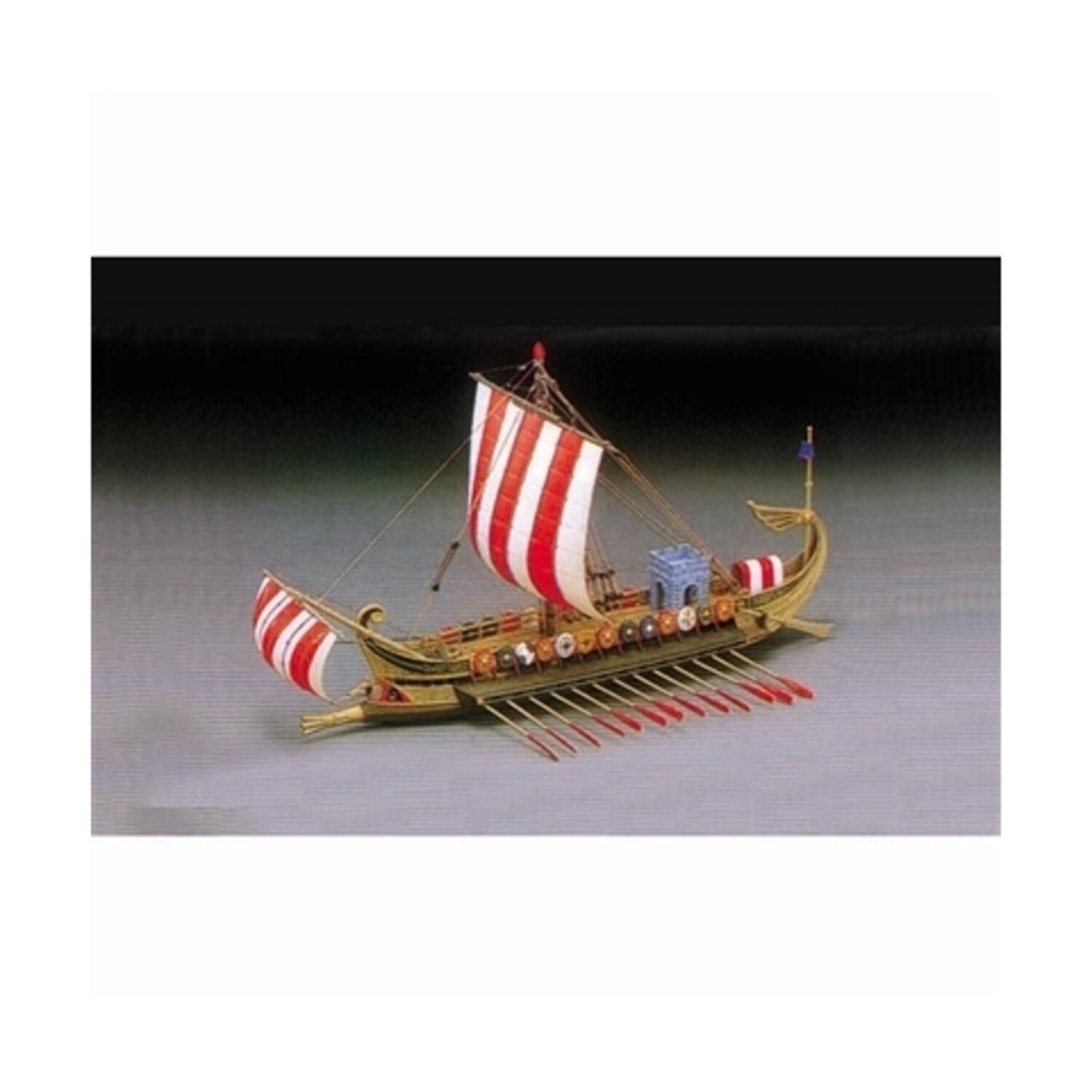 Academy Hobb Model Kit 1/7 B.C. 50 Roman Warship (Late Roman Republi SW ...