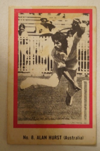 1974 Cricket Collectable Sunicrust Cricket Game Card Australia Alan ...