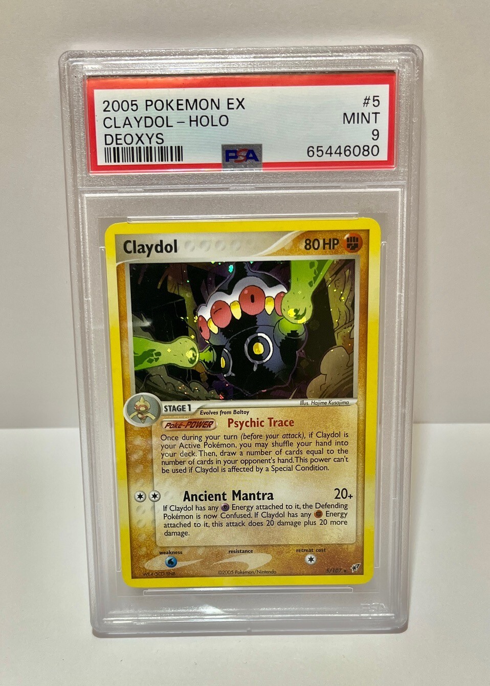 Pokemon 2005 Claydol Ex PSA 9 Mint Holo Deoxys #5 M Mint | eBay
