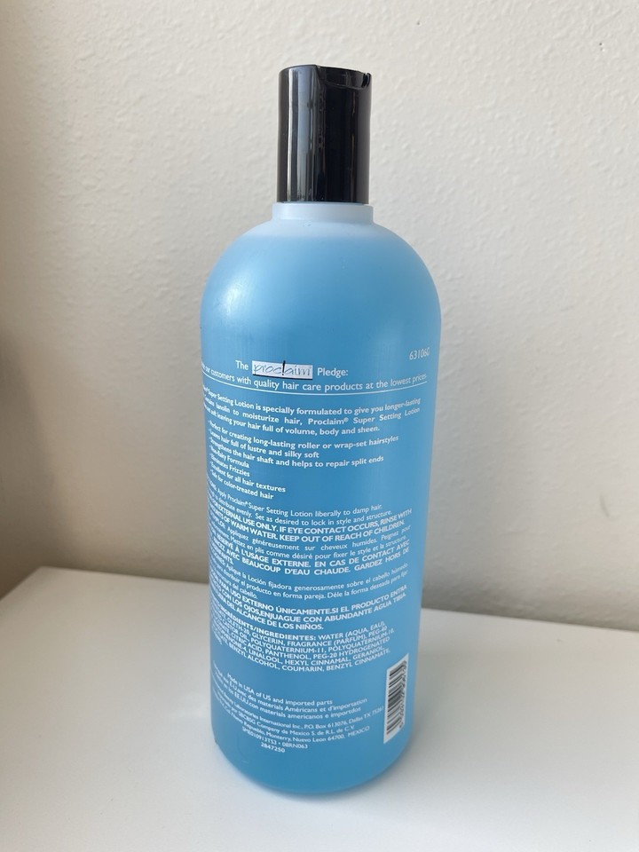 Proclaim Super Setting Lotion With Moisturizing Conditioners 34.5 Oz ...